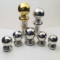 China Stainless Steel Handrail Decorative Ball for 38.1mm 50.8mm 63.5mm Round Tube with Mirror Satin Gold Finish in AISI 201 and 304 for sale