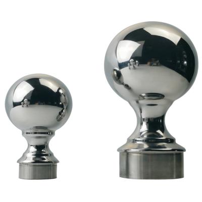 China Grade 304 316 Inox Staircase Fittings 80mm Dia Stainless Steel Decorative Railing Ball For 50.8mm 2 Inch Round Tube for sale