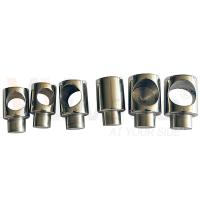 China Handrail Fittings SUS 304 316 Mirror Satin Blind Passant Hole Stainless Steel Cross Bar Holder For Round Tube for sale