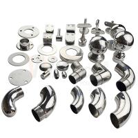 China Stainless Steel Stair Balustrade Fittings & Glass Handrail Components for sale