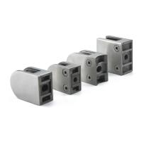 China Stainless Steel Square Glass Clamp for Railing and Balustrade with Corrosion Resistance for sale
