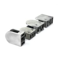 China Stainless Steel Square Glass Clamp for Railing and Balustrade with Corrosion Resistance for sale
