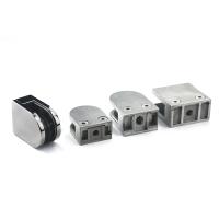 China Stainless Steel Square Glass Clamp for Railing and Balustrade with Corrosion Resistance for sale