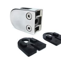 China Stainless Steel Square Glass Clamp for Railing and Balustrade with Corrosion Resistance for sale