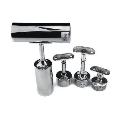 China Adjustable Stainless Steel Handrail Support Bracket for Round Tube Railings for sale