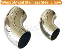 China Custom 304 316 Stainless Steel Handrail Elbows for Round Tube Railings for sale