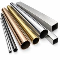 China VVINSCO Colored Decorative Stainless Steel Tube with PVD Finish in Round, Square & Rectangular Shapes for sale