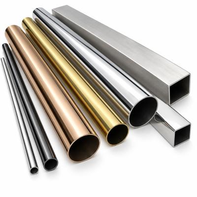 China VVINSCO Colored Decorative Stainless Steel Tube with PVD Finish in Round, Square & Rectangular Shapes for sale