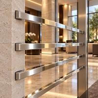 China 8K Mirror Polished Stainless Steel Rectangular Tube SS201 SS304 SS316 for Glass Railing and Architectural Decoration for sale