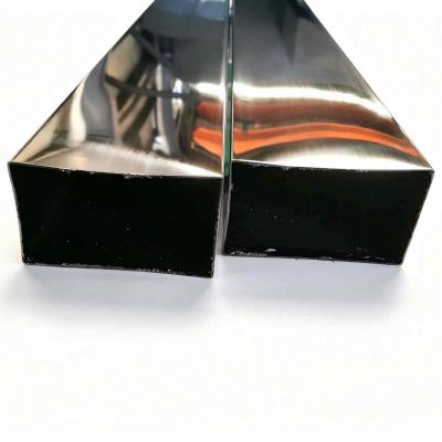 China VVINSCO AISI 304 Welded Stainless Steel Rectangular Tube with Polished or Hairline Finish for Architectural Decoration for sale
