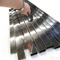 China VVINSCO AISI 304 Welded Stainless Steel Rectangular Tube with Polished or Hairline Finish for Architectural Decoration for sale