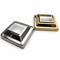 China 201/304 Stainless Steel Square Post Base Covers for Saudi Arabia – Silver & Gold for sale