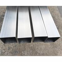 China 50x50mm Satin Brushed Stainless Steel Square Tube ASTM A554 in Grades 201, 304, 316 for sale