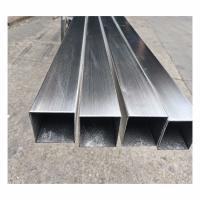 China 50x50mm Satin Brushed Stainless Steel Square Tube ASTM A554 in Grades 201, 304, 316 for sale