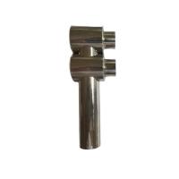 China 304 316 Stainless Steel Cross Bar Holder for Round Railing Tubes, Blind Hole and Through Hole for sale