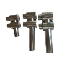 China 304 316 Stainless Steel Cross Bar Holder for Round Railing Tubes, Blind Hole and Through Hole for sale