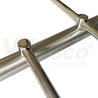 China 304 316 Stainless Steel Cross Bar Holder for Round Railing Tubes, Blind Hole and Through Hole for sale