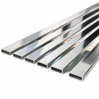 China 30x10mm SUS 304 316 201 8K Mirror Polished Stainless Steel Rectangular Tube for Bathroom Furniture & Decoration for sale