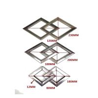 China Customizable Stainless Steel Decorative Scrolls & Floral Ornaments with Polished Silver Finish for Architectural Metalwork for sale