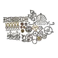 China Customizable Stainless Steel Decorative Scrolls & Floral Ornaments with Polished Silver Finish for Architectural Metalwork for sale