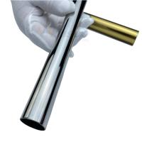 China 35mm Diameter Stainless Steel Round Pipe with 0.4-3.0mm Wall Thickness and Mirror Satin Finish for sale