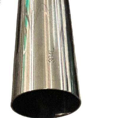 China 304L Stainless Steel Tube Mirror Polished Round Square Rectangular Pipe with Customized Length for Handrail Building Decoration for sale