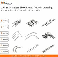 China 16mm (5/8 inch) 600G Mirror Polished Stainless Steel Round Tube SS201 SS304 SS316 for Handrail and Railing for sale