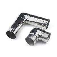 China SS201, SS304 & SS316 Stainless Steel 90° Short Handrail Elbow for 25.4–50.8mm Round Tubes for sale