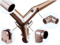 China 304/316 Stainless Steel Adjustable Handrail Elbow, Swivel Railing Tube Connector Fittings for sale