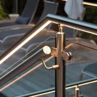 China Stainless Steel Stair Balustrade Fittings & Glass Handrail Components for sale