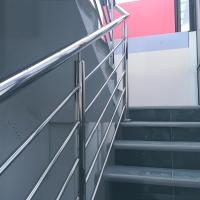 China Stainless Steel Stair Balustrade Fittings & Glass Handrail Components for sale