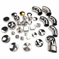 China 201 / 304 / 316 Stainless Steel Round and Square Tube End Caps for Handrails for sale