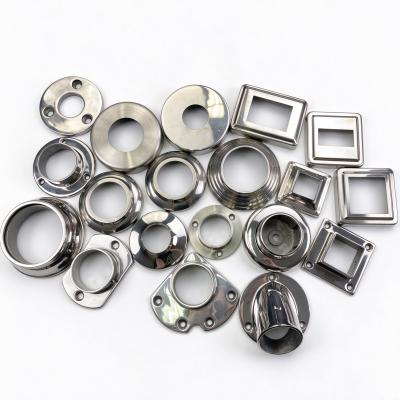 China 201/304/316 Stainless Steel Railing Decorative Cover, Post Base Flange Cover for Handrail Balustrade for sale
