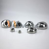 China 201/304 Stainless Steel Railing Ball Top Support with Socket, Perforated Handrail Ball for sale