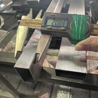 China 40×20mm Stainless Steel Rectangular Tube with 180G Hairline Finish in SS201 304 316 Grade for sale