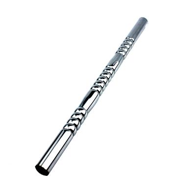 China Embossed Decorative Stainless Steel Tube, Rippled Corrugated Handrail Pipe for sale