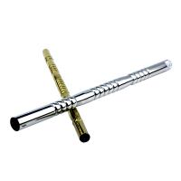 China Embossed Decorative Stainless Steel Tube, Rippled Corrugated Handrail Pipe for sale