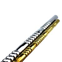 China Embossed Decorative Stainless Steel Tube, Rippled Corrugated Handrail Pipe for sale