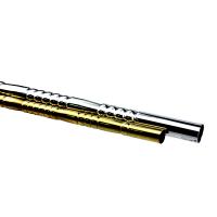 China Embossed Decorative Stainless Steel Tube, Rippled Corrugated Handrail Pipe for sale