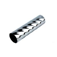 China Twisted Embossed Stainless Steel Tube with Mirror Polish & PVD Coating for High Corrosion Resistance and Custom Lengths for sale