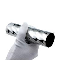 China Twisted Embossed Stainless Steel Tube with Mirror Polish & PVD Coating for High Corrosion Resistance and Custom Lengths for sale