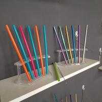 China 304 Stainless Steel Drinking Straws - Reusable Metal Straws with Custom Colors for Beverages for sale