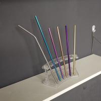 China 304 Stainless Steel Drinking Straws - Reusable Metal Straws with Custom Colors for Beverages for sale