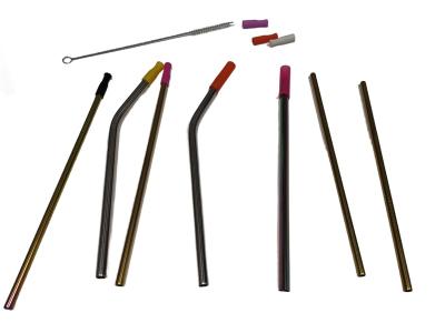 China 304 Stainless Steel Drinking Straws - Reusable Metal Straws with Custom Colors for Beverages for sale