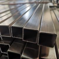 China 40x40mm Brushed Stainless Steel Square Tube SS201 304 316 with 0.4-5.0mm Wall Thickness and Longitudinal Brushed Grain | VVINSCO for sale
