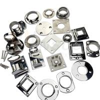 China 201/304/316 Stainless Steel Tube Flange & Base Plate for Railing and Handrail Systems for sale