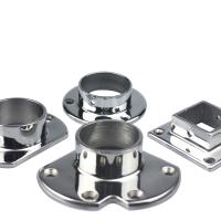 China 201/304/316 Stainless Steel Tube Flange & Base Plate for Railing and Handrail Systems for sale