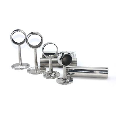 China 201/304/316 Stainless Steel Round Tube Holder & Support Bracket for Railing Systems for sale