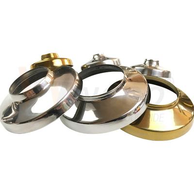 China VVINSCO Stainless Steel Post Base Cover AISI 201 304 316 for 12.7mm to 50.8mm Round Balustrade with Mirror/Satin/PVD Color Finish for sale