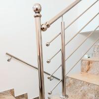 China Stainless Steel Handrail Decorative Ball for 38.1mm 50.8mm 63.5mm Round Tube with Mirror Satin Gold Finish in AISI 201 and 304 for sale